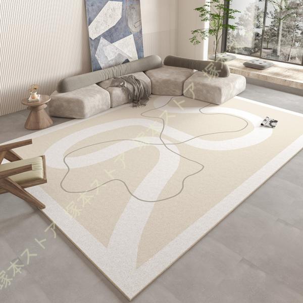 【発売日：2023年04月21日】[組成]：ポリエステル100%　 　 　          シンプルなデザインは、お部屋の雰囲気をがらりと変えます！ 洋室はモダン、和室に敷いてもモダンな印象に早変わり♪　　 お部屋に明るくなる、陽気で、親...