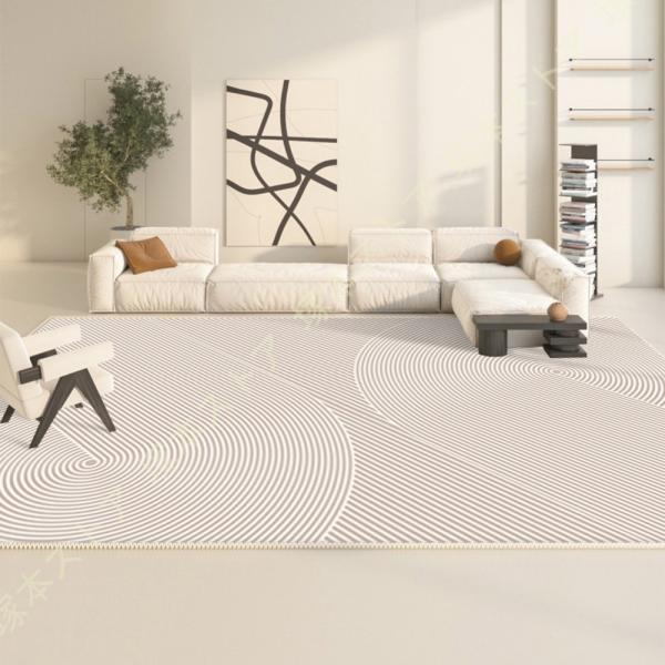 【発売日：2023年03月15日】[組成]：ポリエステル100%（プリント柄です）　 　 　            シンプルなデザインは、お部屋の雰囲気をがらりと変えます！ 洋室はモダン、和室に敷いてもモダンな印象に早変わり♪　　 お部屋に...