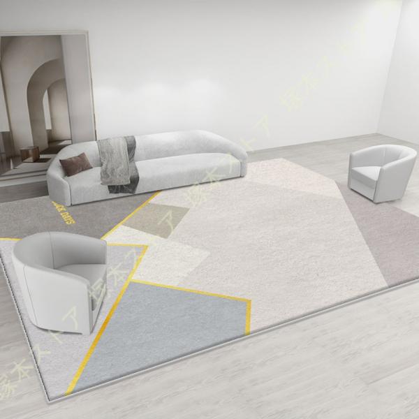 【発売日：2023年03月15日】[組成]：ポリエステル100%（プリント柄です）　 　 　            シンプルなデザインは、お部屋の雰囲気をがらりと変えます！ 洋室はモダン、和室に敷いてもモダンな印象に早変わり♪　　 お部屋に...