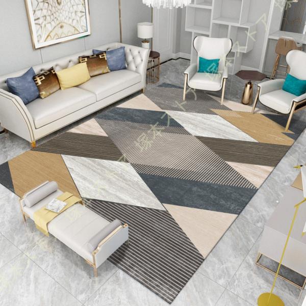 【発売日：2023年03月10日】[組成]：ポリエステル100%（プリント柄です）　 　 　            [厚さ]:約6mm   　  シンプルなデザインは、お部屋の雰囲気をがらりと変えます！ 洋室はモダン、和室に敷いてもモダンな...