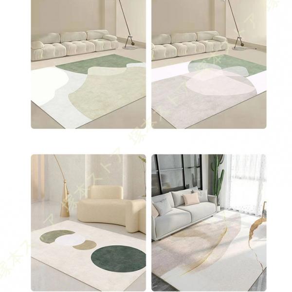 【発売日：2023年03月10日】[組成]：ポリエステル100%（プリント柄です）　 　 　            [厚さ]:約6mm   　  シンプルなデザインは、お部屋の雰囲気をがらりと変えます！ 洋室はモダン、和室に敷いてもモダンな...