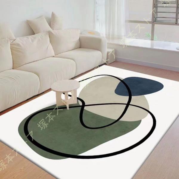 【発売日：2023年03月21日】[組成]：ポリエステル100%（プリント柄です）　 　 　            シンプルなデザインは、お部屋の雰囲気をがらりと変えます！ 洋室はモダン、和室に敷いてもモダンな印象に早変わり♪　　 お部屋に...