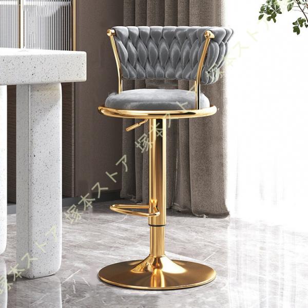 【発売日：2025年09月05日】【商品仕様】商品名: カウンターチェア材質：座面：布、puレザー、スポンジ脚：金属 F*1：1脚、F*2：同色の2脚セットサイズ：幅約36cm高さ約79-99cm、床から座面までの高さ:約54-74cm（ご...