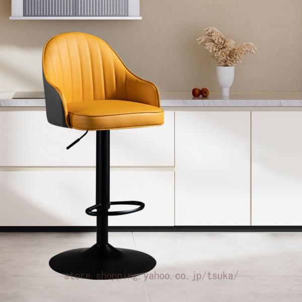【発売日：2025年09月17日】【商品仕様】商品名: カウンターチェア材質：座面：puレザー、スポンジ脚：金属 F*1：1脚、F*2：同色の2脚セットサイズ：幅約43cm奥行約38cm高さ約97-117cm、床から座面までの高さ:約61-...