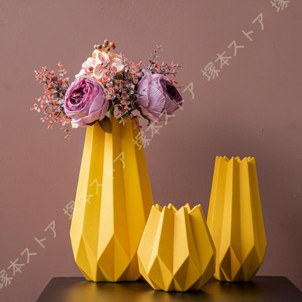 【発売日：2023年07月14日】北欧のモダンなミニマリストスタイル。 さまざまな花や植物に合わせることができ、どこでも使用できます花瓶について説明：サイズ：口径×直径×高さ：小さい：6*10*13cm、中：4*8*20cm、大きい：6*1...