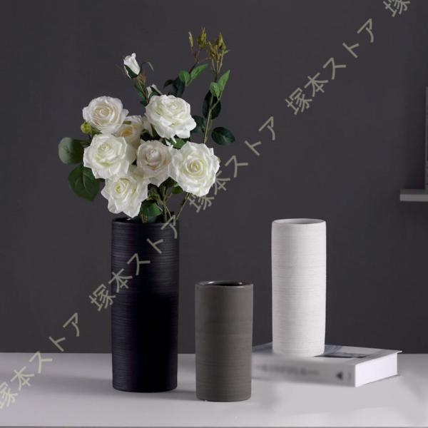【発売日：2023年09月02日】北欧のモダンなミニマリストスタイル。 さまざまな花や植物に合わせることができ、どこでも使用できます花瓶について説明：サイズ：口径×高さ：小さい：10*20cm、中：10*25m、大きい：12*30cm（スタ...