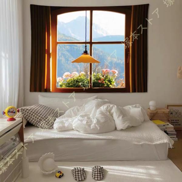 【発売日：2022年10月31日】タペストリー おしゃれ 北欧 和風 大判 誕生日 海 無地 大きい 縦長 玄関 カフェ 壁掛け 壁飾り インテリア 窓カーテン 暖簾 新築お祝い 新生活【商品仕様】素材：ポリエステルサイズ/cm：95x73...