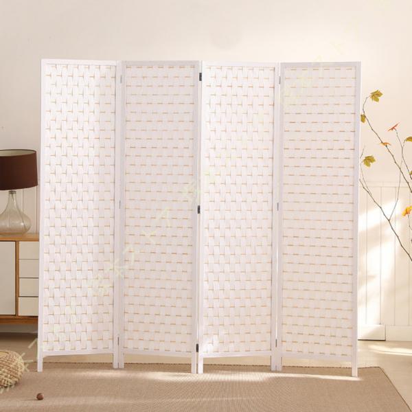 【発売日：2025年11月10日】★「商品サイズ（cm）」：180*45*4=高さ約180×幅約45　　　　パネル数：4連 ★「素材」：木と紙織り ★「お部屋に新しい空間を」：限られたお部屋の空間を、シンプルに仕切ってくれるパーテーション!...