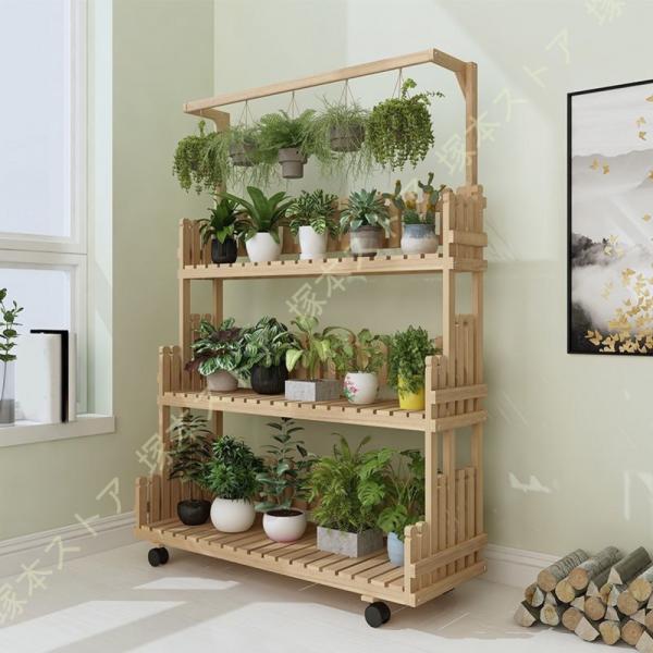 【発売日：2026年03月04日】【サイズ】カラー1：幅50/80/100cmx奥行25cmx高さ139cm ；グレー＝ナチュラルカラー：幅50/80/100cmx奥行34cmx高さ140cm 玄関、お庭、リビング等、様々な場所でお花や観葉...