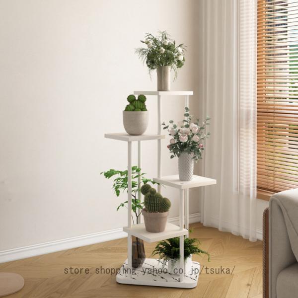 【発売日：2025年08月06日】【サイズ】長さ×幅×高さ：A=4段：41×31×71cm B=5段：41×31×94cm【プランタースタンド】丈夫な鉄とプラスチック製で、滑らかな表面と安定したベースが特徴です!段違いの棚板は、鉢植えの重さ...