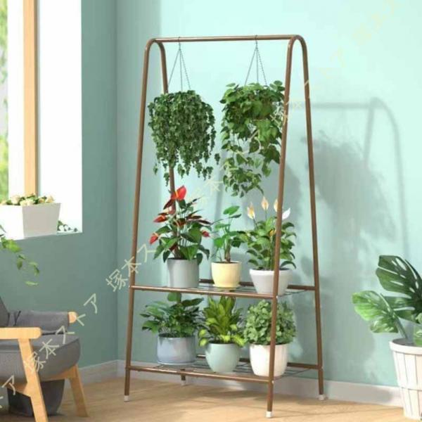 【発売日：2025年08月21日】【商品詳細】サイズ：長さ×幅×高さ：60×32×152cm （スタッフ採寸のため、若干の誤差が生じる場合がございます）【材質&amp;デザイン】ガーデンラック全体が防錆塗装鉄パイプのデザインになっています!...