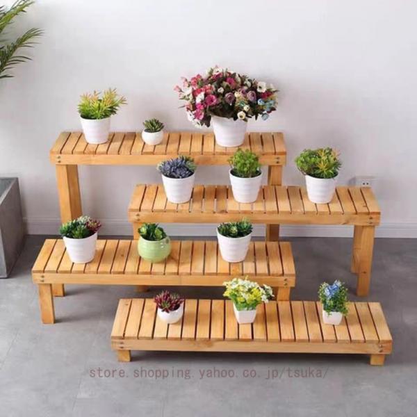 【発売日：2025年08月21日】【品質な素材】プランタースタンドの棚板は、高温炭化処理を施したパイン材を使用しており、耐腐食性、耐湿性に優れています!日光と雨にも強いです!【実用的で使いやすい】このプラントディスプレイは、植物に日光を十分...