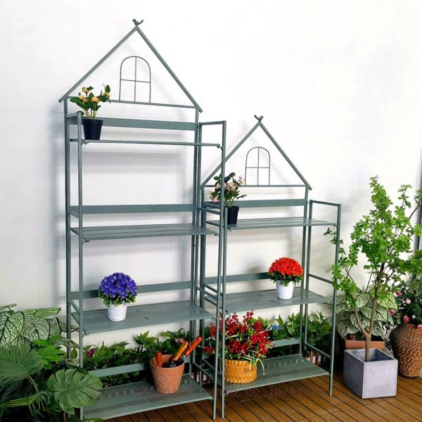 【発売日：2025年09月06日】【商品詳細】サイズ：長さ×幅×高さ：69*31*154cm（スタッフ採寸のため、若干の誤差が生じる場合がございます）【材質&amp;デザイン】ガーデンラック全体が防錆塗装鉄パイプのデザインになっています!鉄...