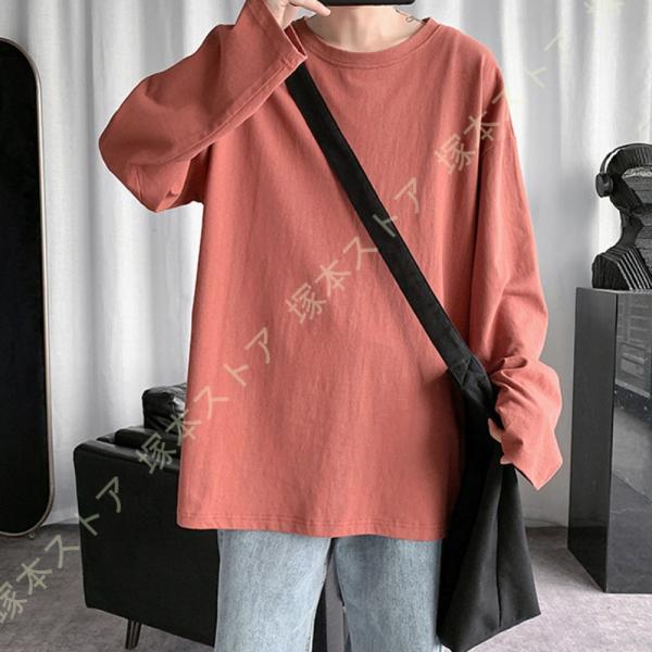 【発売日：2022年08月06日】☆ トレンド感があるおしゃれなメンズ長袖tシャツが登場しました。定番のクルーネックTシャツはカジュアルな雰囲気を演出し、秋のコーディに欠かせないアイテムです！◆素材：コットン 綿【サイズ】【XS】着丈：約6...