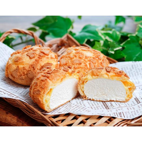 メロンパンのビスケット生地をのせて、丁寧に焼き上げたシュー皮に、富良野産メロン果汁を使用した、カスタードクリームをたっぷり詰め込みました。香ばしいビスケットのサクサクともっちりとしたシュー皮の食感をお楽しみください。中から爽やかなメロン風味...