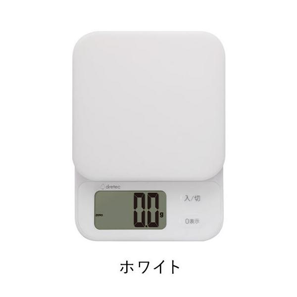 商品名 : デジタルスケール 仕様商品サイズ 　約W130×D183×H30mm商品重量 　約 340g（電池含む）商品特徴・大きな計量皿、ボタン、液晶画面で使いやすい・計量範囲　0.3〜3000g・最小計量　0.1g単位ではかれる（0.3...