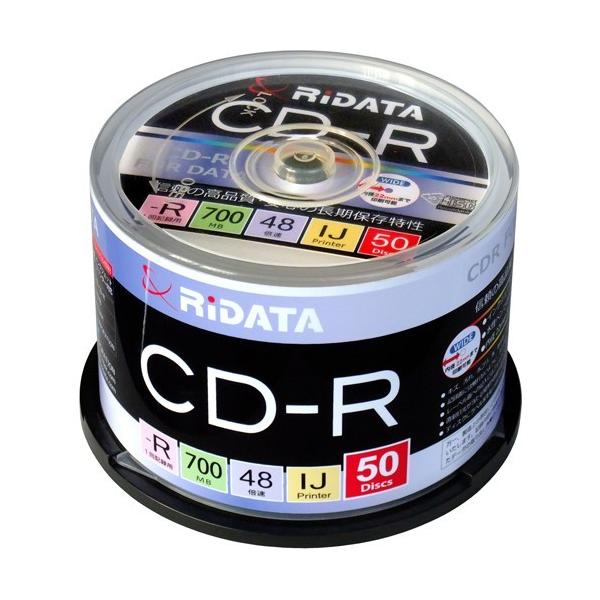 RiDATA　データ用CD-R　スピンドルケース50枚入　CD-R700WPX50CK　C 120