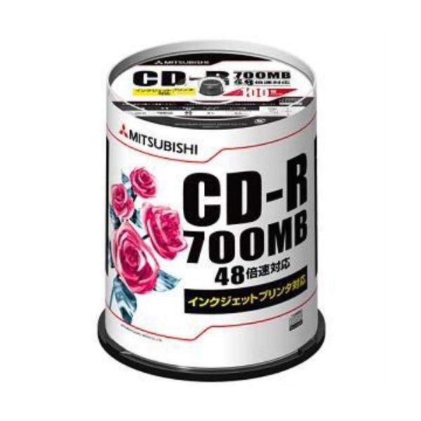 バーベイタム(Verbatim)　　SR80PP100　CD-R　1回記録用　700MB　48倍速　100枚 120