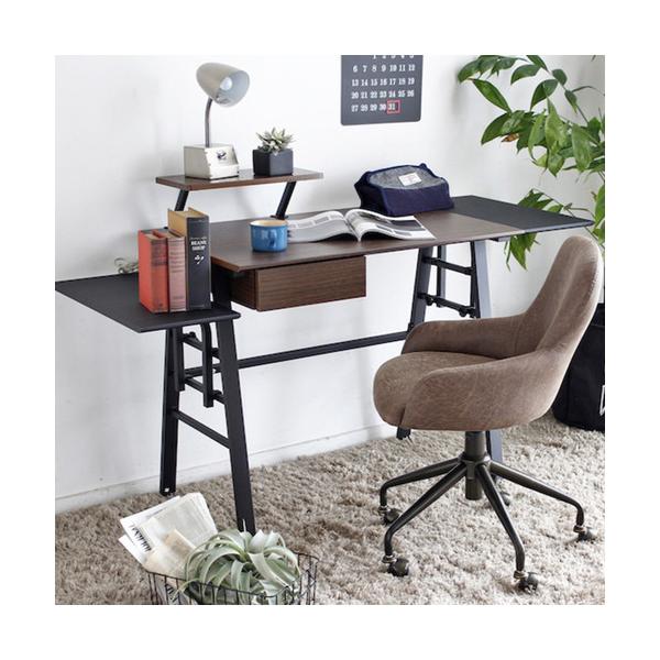 東馬（Tohma） デイ デスク BR 幅134×奥行55×高さ86.5（cm） ブラウン 54078350 448