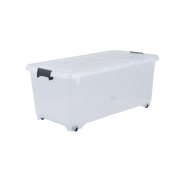 [幅40X奥行74X高さ31cm]収納ケース プラスチック コロモ74深 クリア  446