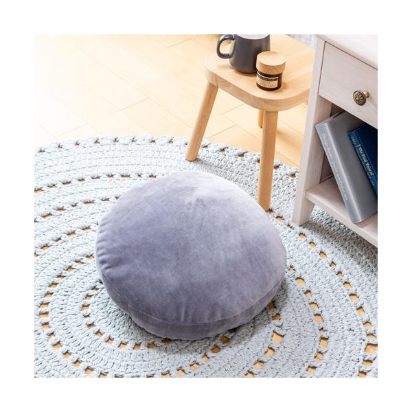 ミノワ産業 モチモチクッション(ラウンド) グレー 40Rcm 449