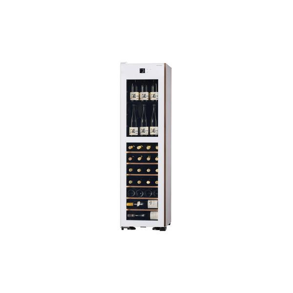 さくら製作所　GX50DM525-LH-W　氷温M5　2温度　日本酒＆ワインセラー　ワイン50本　一升瓶　14本収納　左開き　ホワイト 30