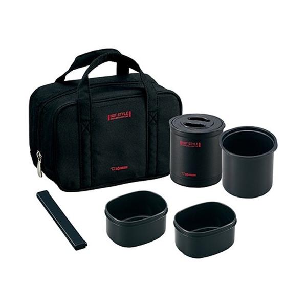 象印　保温弁当箱　「お・べ・ん・と　」　ブラック　SZ-MB04-BA 44