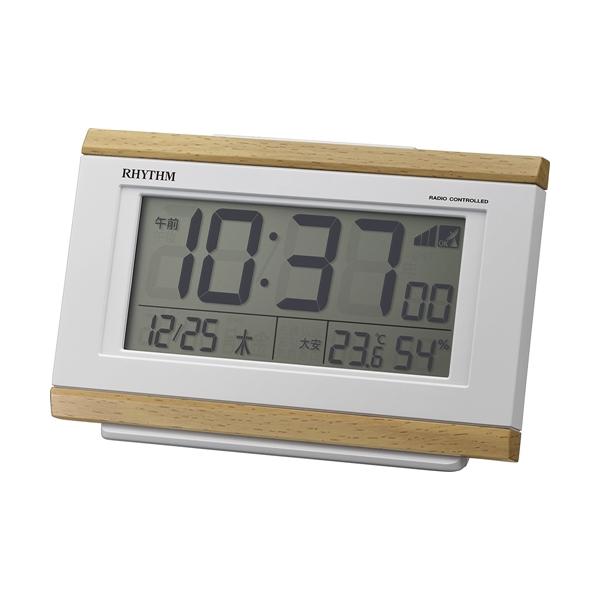 リズム時計　8RZ161SR07　フィットウェーブ　薄茶 820