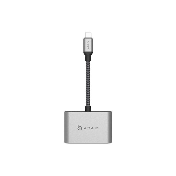 ADAM　elements　AAPADHUBVH1GY　USB　Type-C　VGA／HDMI変換マルチディスプレイアダプター　　　グレー 131