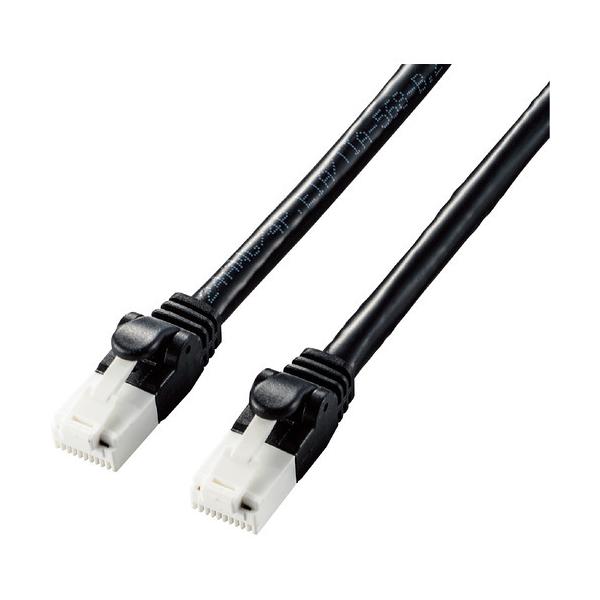 エレコム　LD-GPAT／BK10　LANケーブル　CAT6A　爪折れ防止　1.0m　ブラック 131