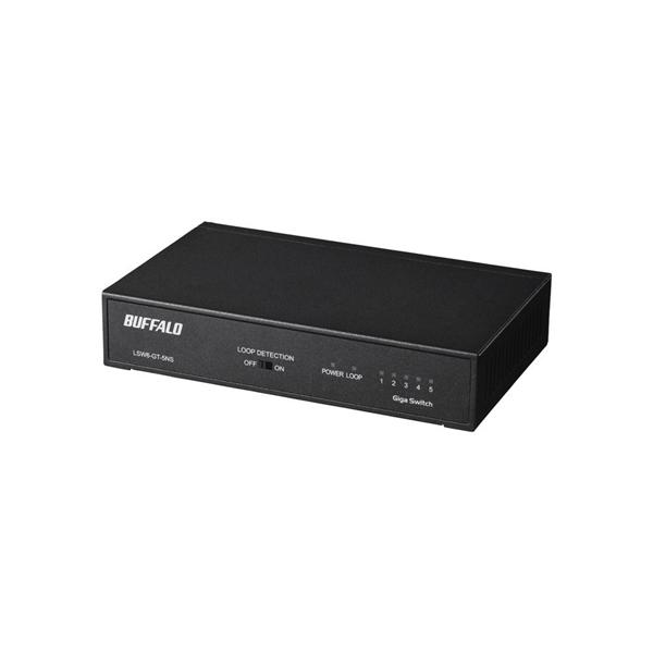 バッファロー　LSW6-GT-5NS／BK　Giga対応　スイッチングハブ　5ポート　ブラック 126