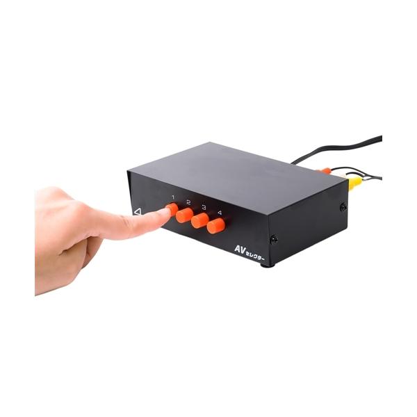 ミヨシ　RCS-01／BK　4入力／1出力　AVセレクター 500