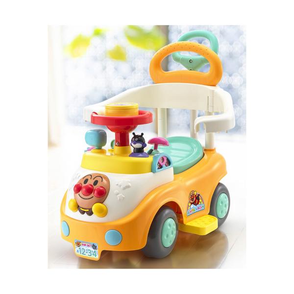 アガツマ　アンパンマンといっしょにドライブ！　3STEPよくばりビジーカー　押し棒＋ガード付き 885