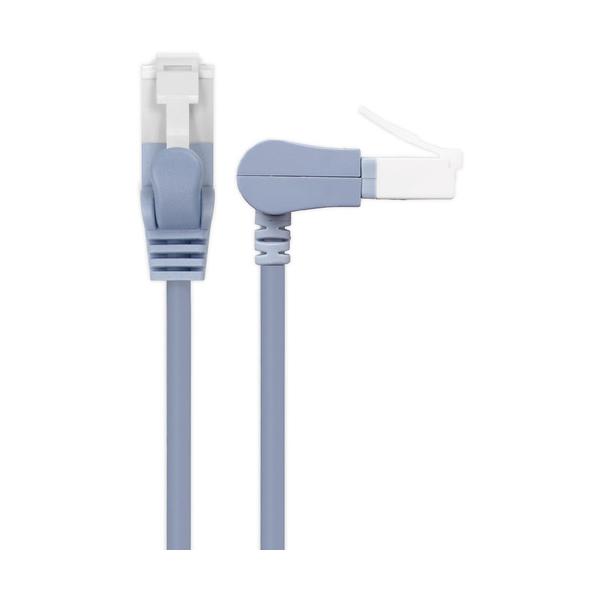 エレコム　LD-GPATSV／BU10　LANケーブル　CAT6A準拠　爪折れ防止　縦スイング式コネクタ　1.0m　ブルー　LDGPATSV／BU10 131