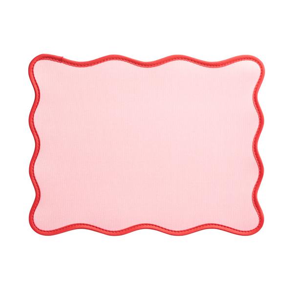 エレコム MP-UK01PN マウスパッド ウェーブデザイン ズレにくい 裏面ラバー ピンク   131