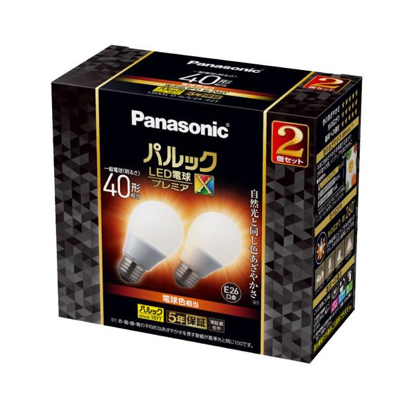 パナソニック　LDA5LDGSZ4F2T　パルック　LED電球　プレミアX　4.9W　2個入　電球色相当　一般電球タイプ　E26口金　全方向タイプ 71