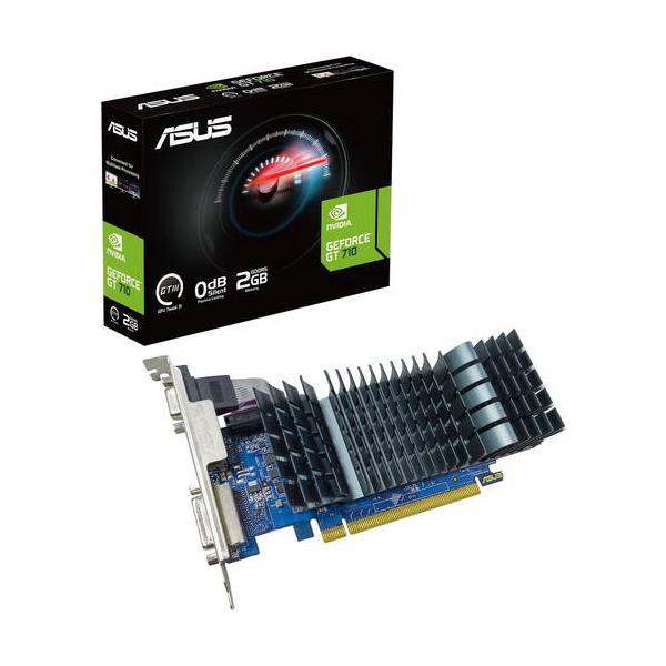 ASUS エイスース GeForce GT 710搭載 グラフィックボード Lowprofile対応 ▼ビデオチップ：GeForce GT 710 ▼コアクロック：954MHz ▼搭載メモリ：2GB GDDR V