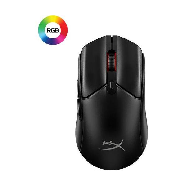 HyperX ハイパーエックス デュアルワイヤレス接続ゲーミングマウス ▼無線接続：Bluetooth ▼センサー方式：光学式 ▼最大解像度：12000 ▼ボタン数：6 ▼幅：67mm ▼奥行：124mm ▼高さ：38mm ▼電池方式：単三...