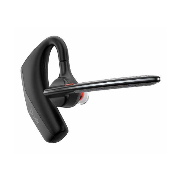 Poly 空気力学に基づいたブームと 4 つのノイズキャンセリング マイク 片耳ヘッドセット