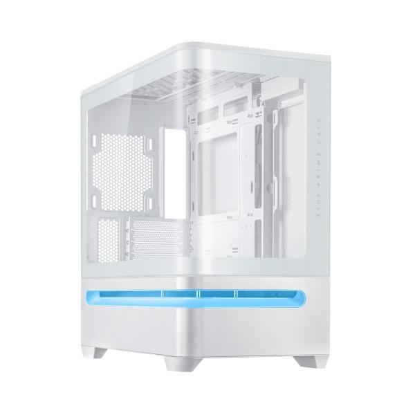 ASUS エイスース カーブガラス搭載 MicroATX対応　PCケース ▼カラー：ホワイト ▼ピラーレス：対応 ▼サイドパネル：ガラス ▼対応マザー形式：Micro ATX 、Mini-ITX ▼重量：8.45kg ▼内部3.5インチベイ...