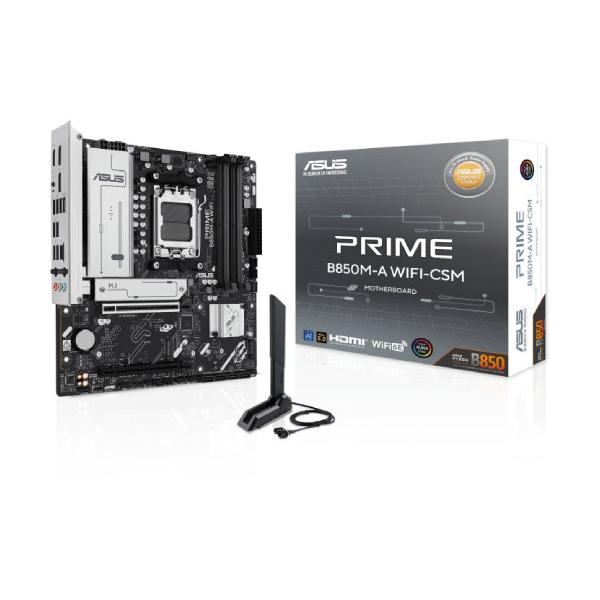 ASUS エイスース Socket AM5対応　AMD B850搭載　MicroATXマザーボード ▼対応CPUソケット：Socket AM5 ▼チップセット：AMD B850 ▼フォームファクター：MicroATX ▼PCI Expres...