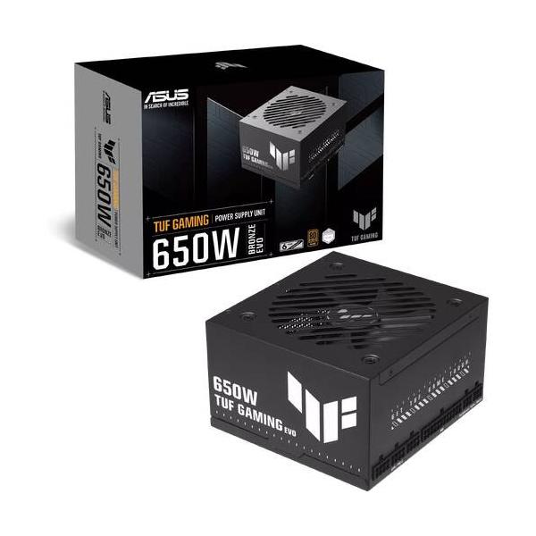 ASUS エイスース ATX 3.1準拠　80 PLUS BRONZE、Cybenetics SILVER認証取得 PC電源 ▼規格：ATX12V Ver 3 ▼定格出力：650W ▼3.3V出力：12A ▼5V出力：12A ▼12V出力：...
