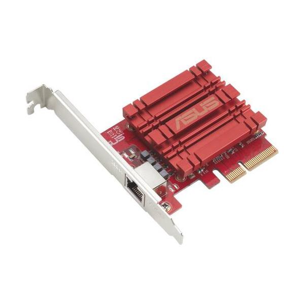 ASUS エイスース PCI-Express接続 10GBASE-T対応LANカード ▼インターフェース：PCI-Express ▼帯域幅（単位・Mbps）：100/1G/2.5G/5G/10G