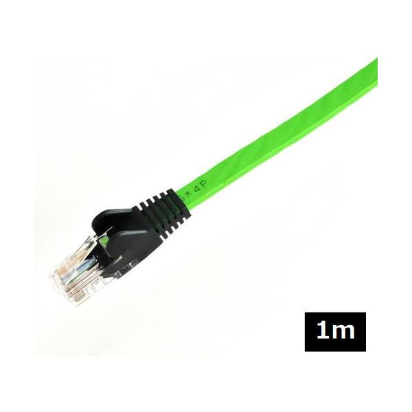 TSUKUMO TSUKUMOプレミアムLANケーブル　CAT6e(10Gbps対応) ▼コネクタ形状1：RJ-45 ▼コネクタ形状2：RJ-45 ▼カテゴリ：6e ▼結線：ヨリ線 ▼長さ：1m ▼太さ：フラット ▼ケーブル色：グリーン