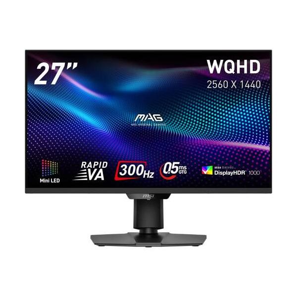 MSI エムエスアイ ゲーミングモニター ▼駆動方式：Rapid VA 型 ▼表面処理：ノングレア（反射防止） ▼液晶パネルサイズ：27型 ▼最大解像度：2560×1440 ▼最大リフレッシュレート：300Hz ▼miniLED：1152ゾ...