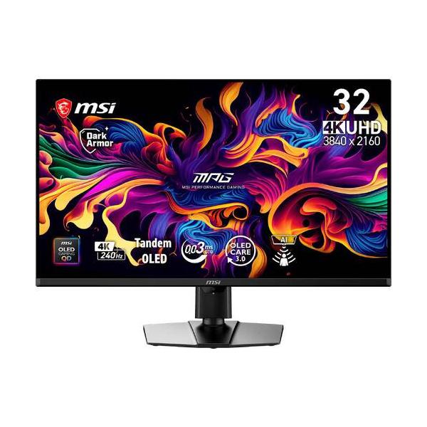 MSI エムエスアイ 液晶を凌駕する次世代の映像美と高いゲーミング機能を両立 ▼駆動方式：有機EL ▼表面処理：ハーフグレア ▼液晶パネルサイズ：31.5型 ▼視野角（水平）：178度 ▼視野角（垂直）：178度 ▼最大表示色数：10億73...