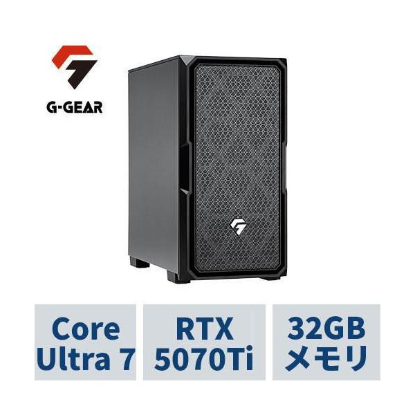 eX.computer イーエックスコンピュータ G-GEAR 即納モデル ゲーミングデスクトップPC　GeForce RTX 5070 Ti 搭載 ▼CPU名称：Intel Core Ultra 7 ▼CPU型番（周波数）：265KF ▼...