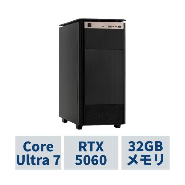 eX.computer イーエックスコンピュータ クリエイティブワークステーション 即納モデルデスクトップPC　GeForce GTX 5060 搭載 ▼CPU名称：Intel Core Ultra 7 ▼CPU型番（周波数）：265K ▼...