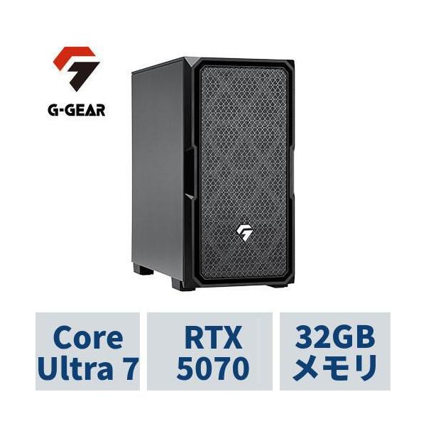 eX.computer イーエックスコンピュータ G-GEAR 即納モデル ゲーミングデスクトップPC　GeForce RTX 5070 搭載 ▼CPU名称：Intel Core Ultra 7 ▼CPU型番（周波数）：270K Plus ...