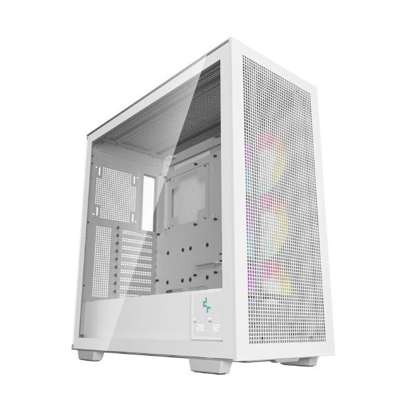 DEEPCOOL シングルチャンバーとデュアルチャンバーを選択可能 高エアフロー型・モジュール設計フルタワーケース ホワイトカラーモデル ▼カラー：ホワイト ▼サイドパネル：ガラス ▼対応マザー形式：E-ATX、ATX 、Micro ATX...